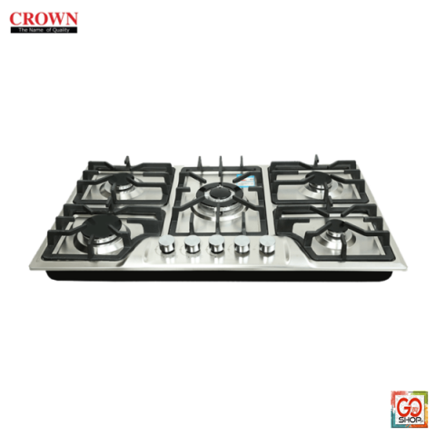 Crown Gas Built-in Hob CR-1A (5 Burner) Stainless Steel - Silver Price ...