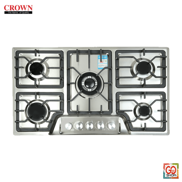 Crown Gas Built-in Hob CR-1A (5 Burner) Stainless Steel - Silver Price ...