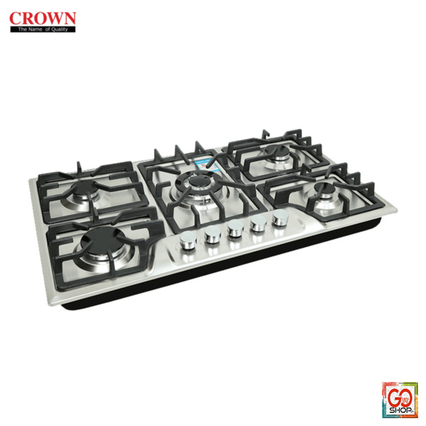 Crown Gas Built-in Hob CR-1A (5 Burner) Stainless Steel - Silver Price ...