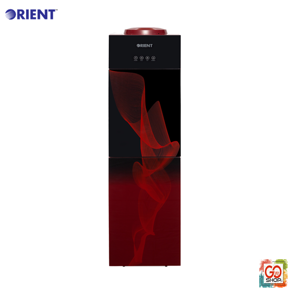 Orient Water Dispenser Crystal (3 Tap) Glass Door With Fridge - Red ...