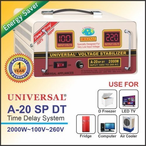 Universal Voltage Stabilizer A-20SP DT Special (2000 Watts) - 100% ...