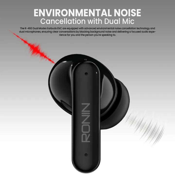 Ronin Earbuds R-460 Dual Modes Earbuds ENC – Best Quality – Goshop ...